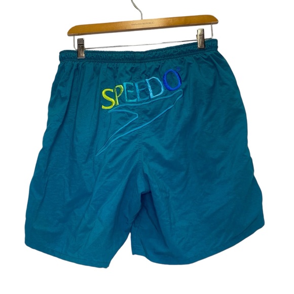 Speedo | Swim | Vintage Speedo Blue Multicolor Spellout Logo On Back Of ...